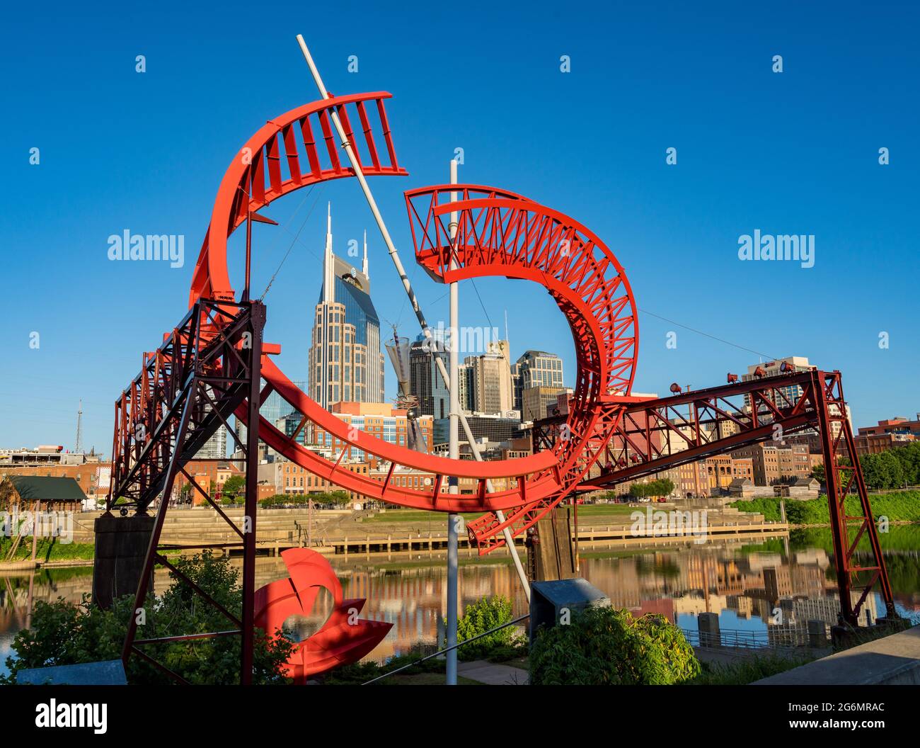 Nashville, Tennessee - 28 June 2021: Ghost ballet for the East Bank ...
