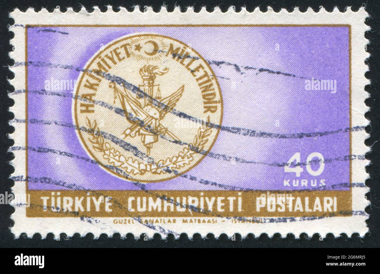 TURKEY - CIRCA 1959: stamp printed by Turkey, shows school political ...