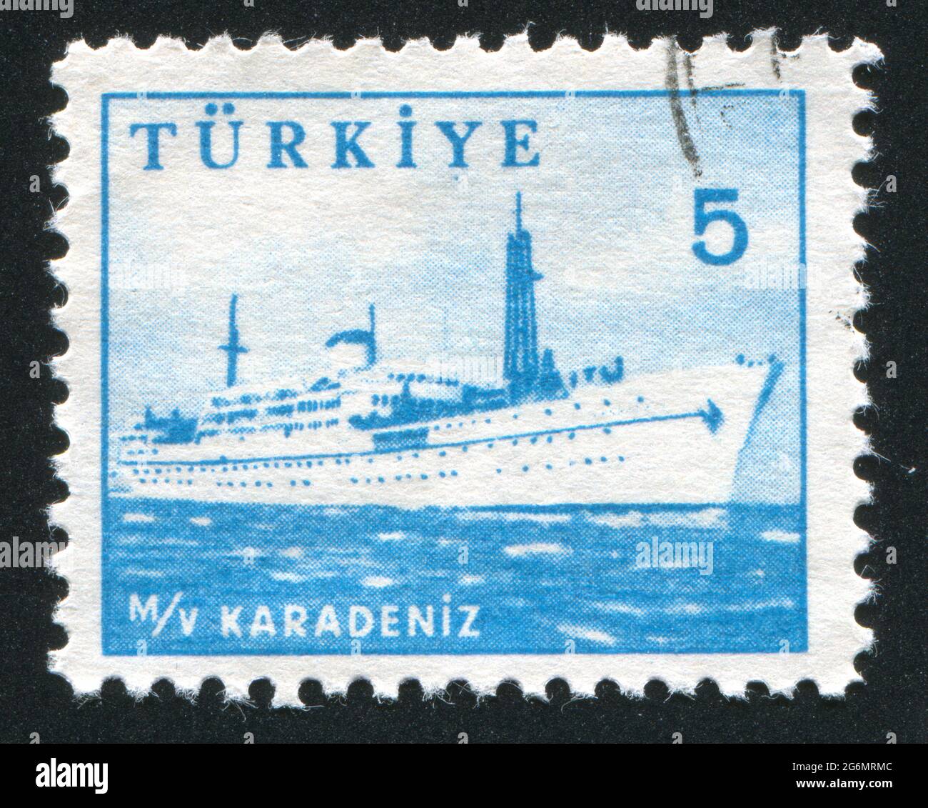 TURKEY - CIRCA 1959: stamp printed by Turkey, shows Karadeniz, circa ...