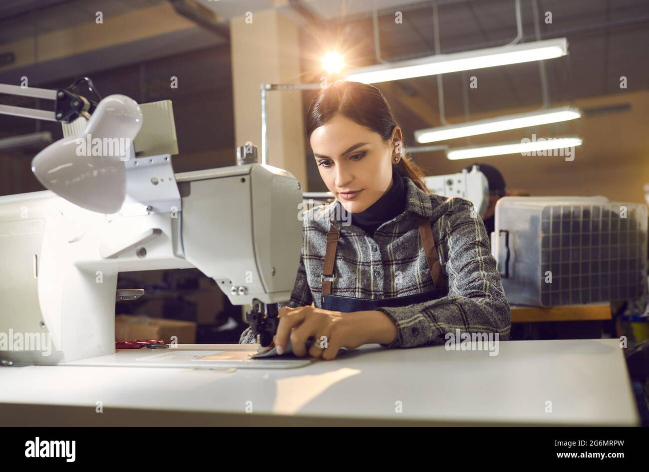 Female machine worker hi-res stock photography and images - Alamy