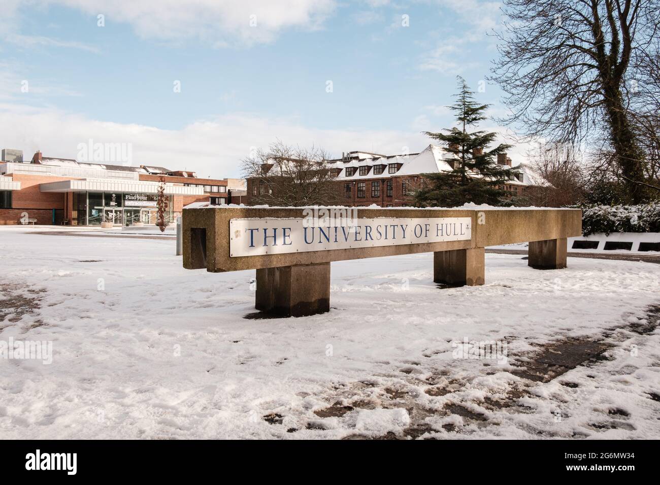 University of Hull during winter Stock Photo - Alamy