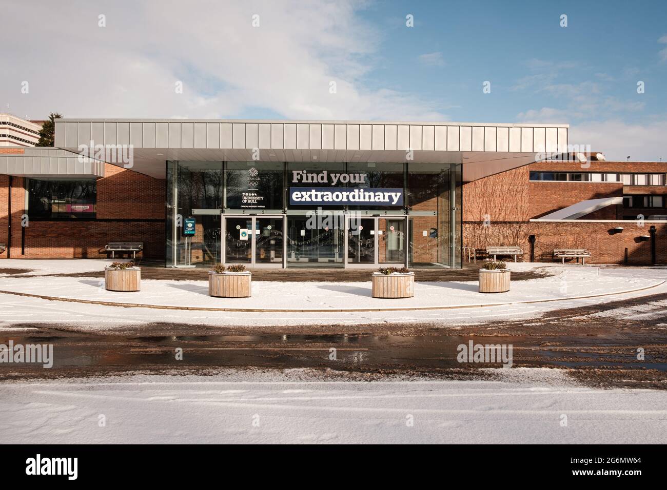 University of Hull during winter Stock Photo - Alamy
