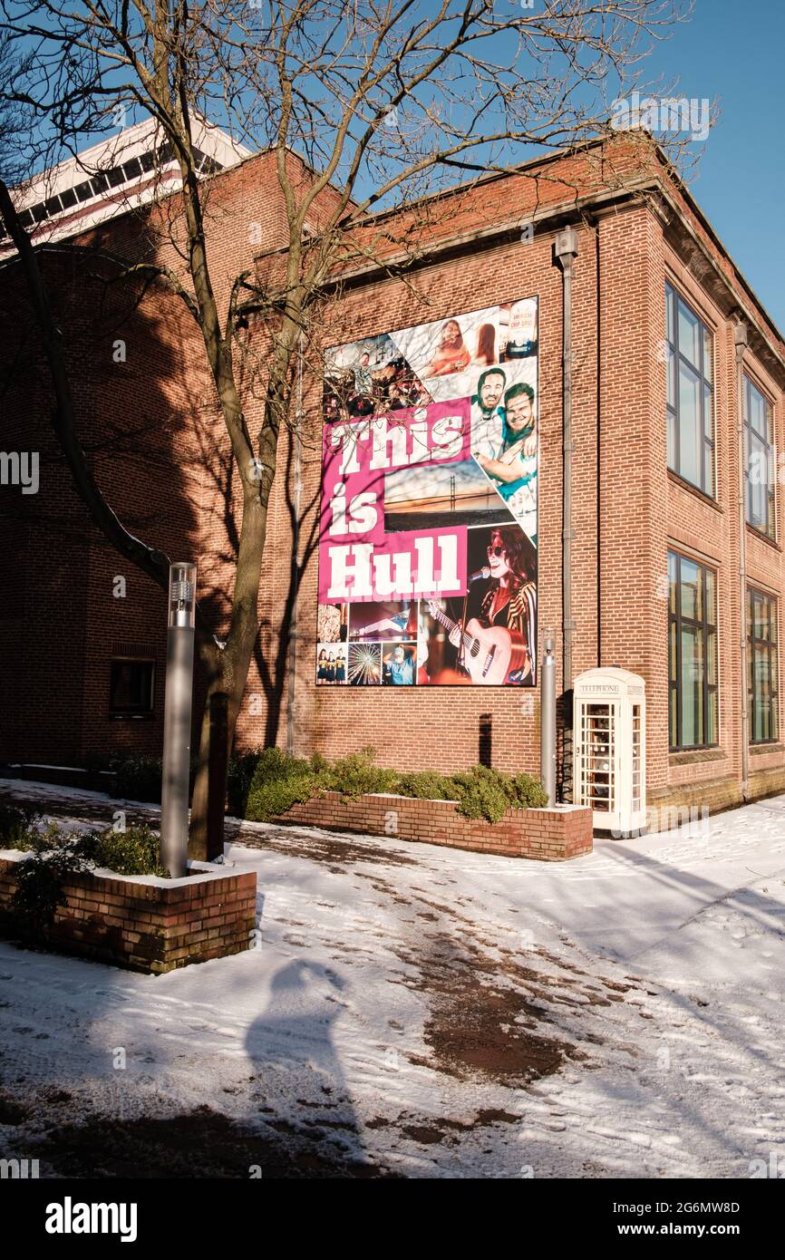 University of Hull during winter Stock Photo - Alamy