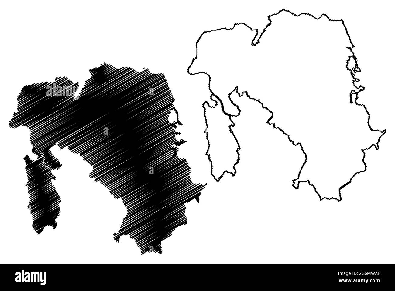 Aschaffenburg district (Federal Republic of Germany, rural district ...