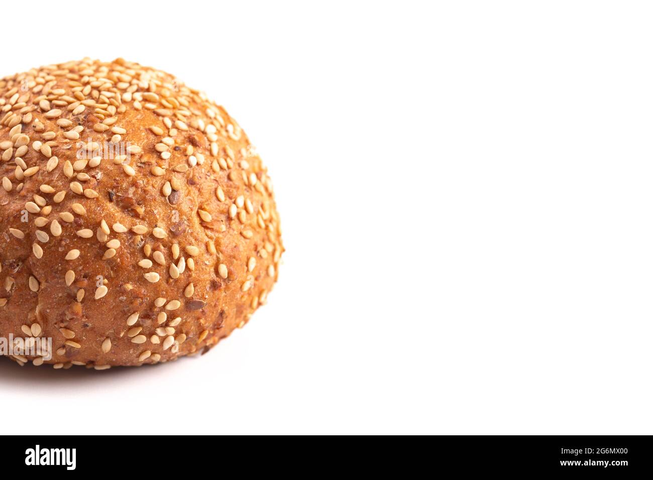 Sesame Seed Rolls Isolated on a White Background Stock Photo - Alamy