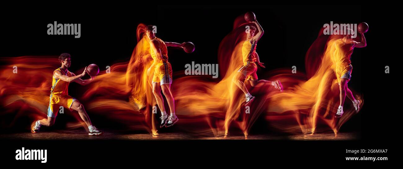 Collage people exercising in gym hi-res stock photography and images ...
