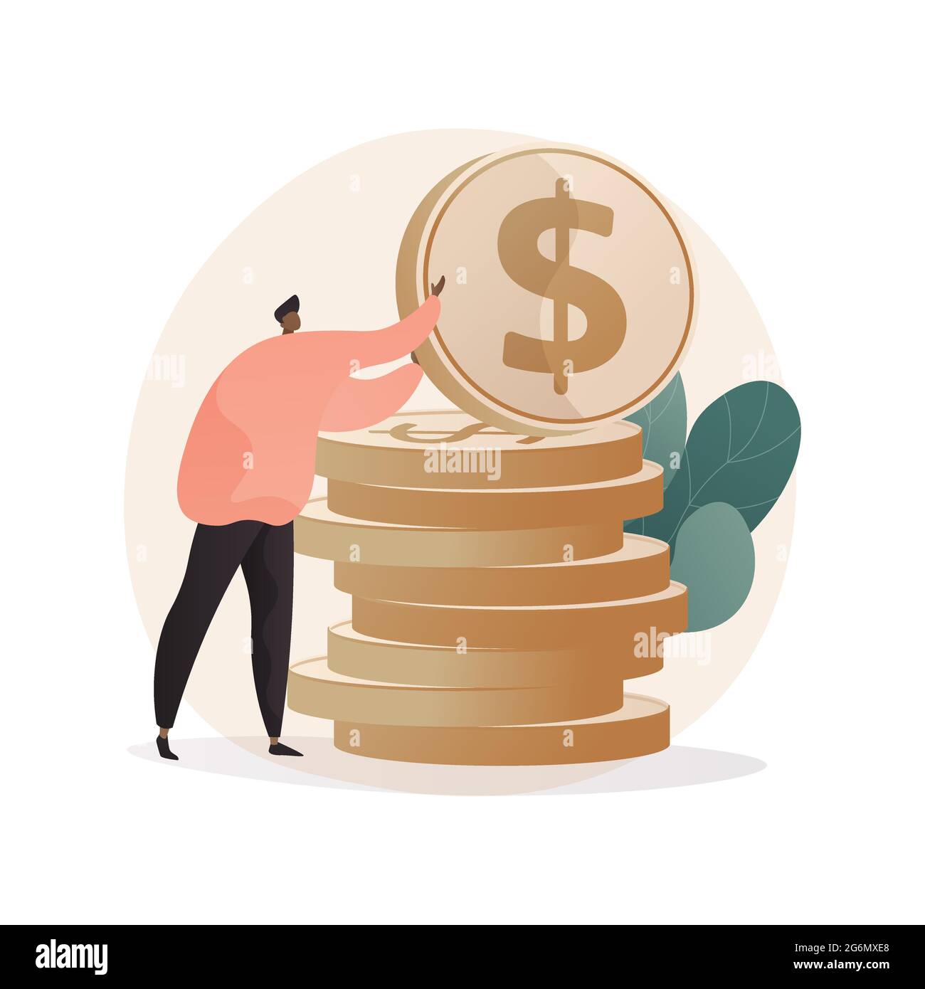 Fees and funding abstract concept vector illustration Stock Vector ...