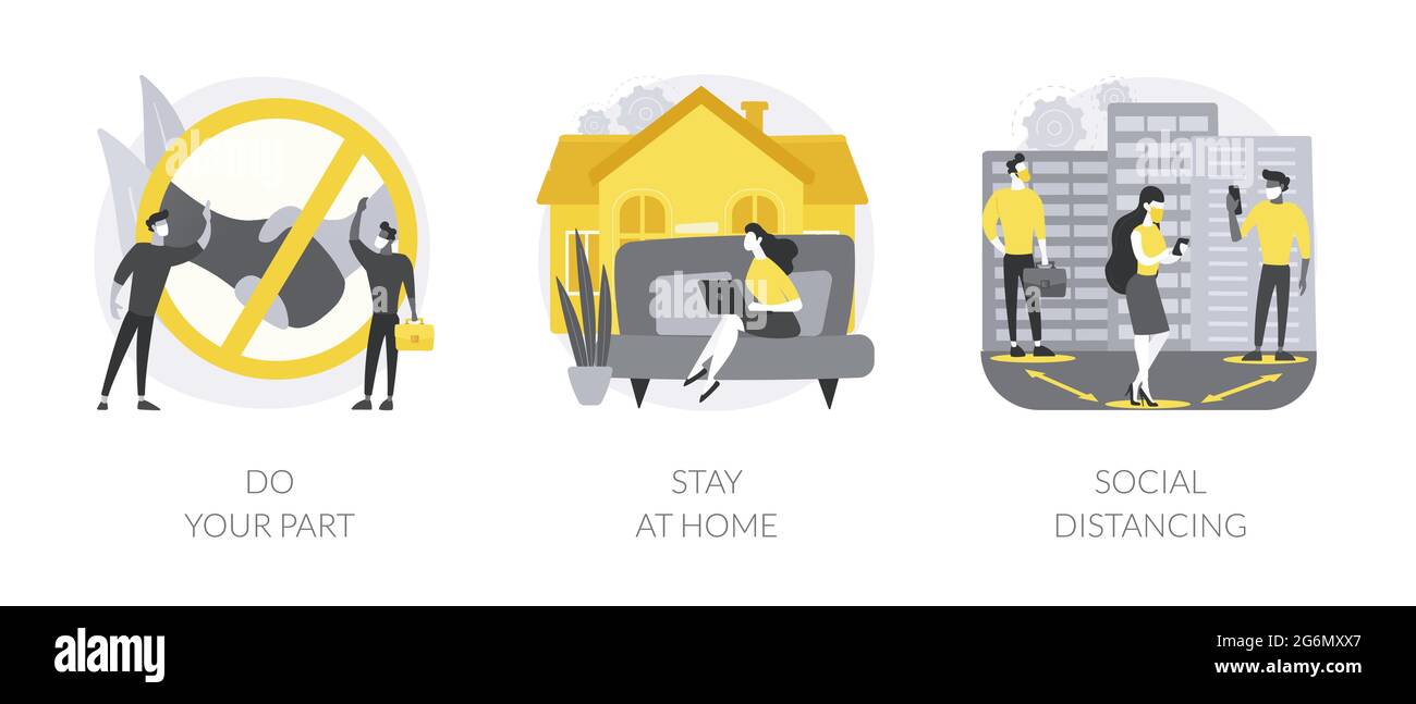 Covid19 outbreak prevention measures abstract concept vector ...