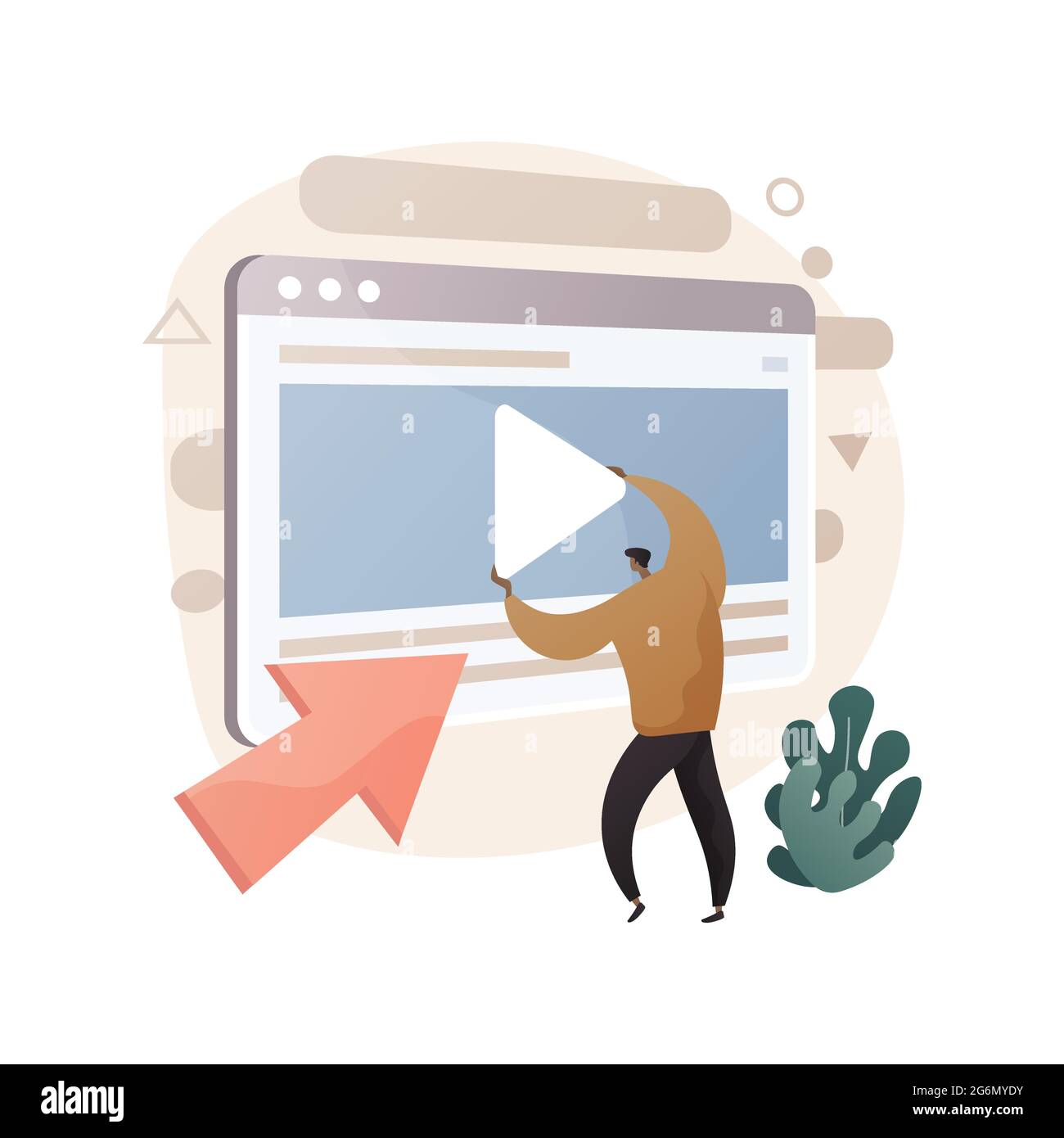 Motion graphic design abstract concept vector illustration Stock Vector ...