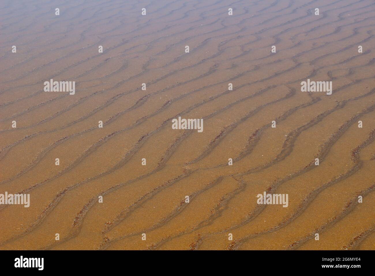 Ripples in sand created by receding tidal sea Stock Photo - Alamy