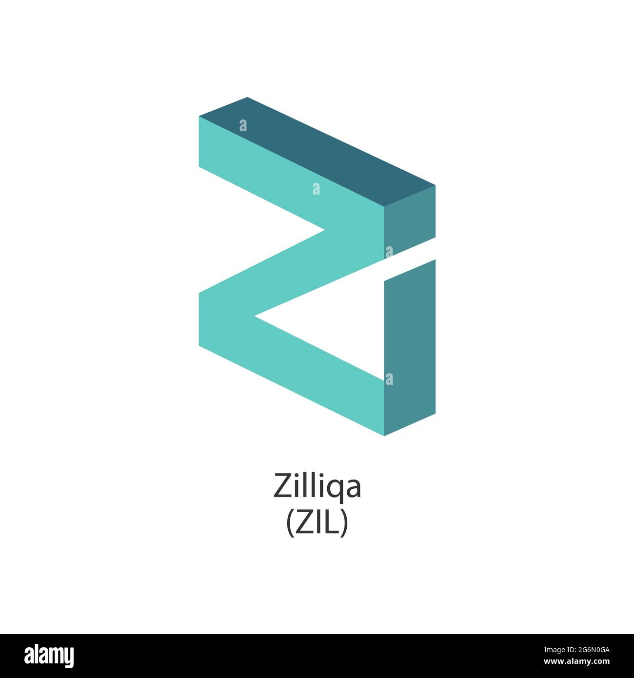 Zilliqa decentralized cryptocurrency vector logo Stock Vector Image ...