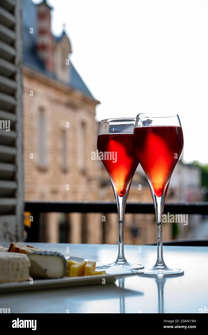 Kir Royale Champagne Cocktail High Resolution Stock Photography and ...