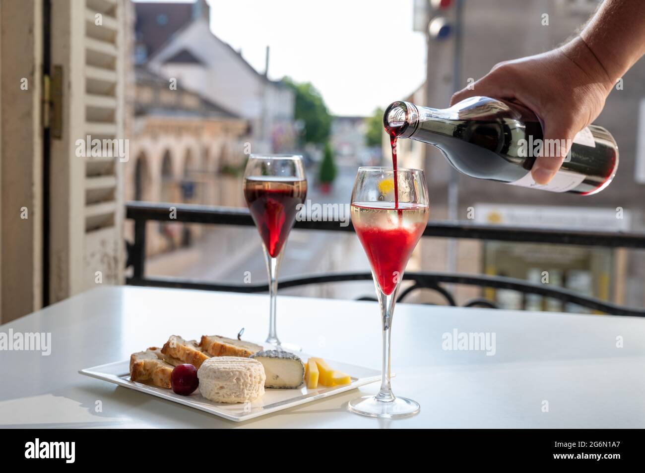 Kir Royale Champagne Cocktail High Resolution Stock Photography and ...