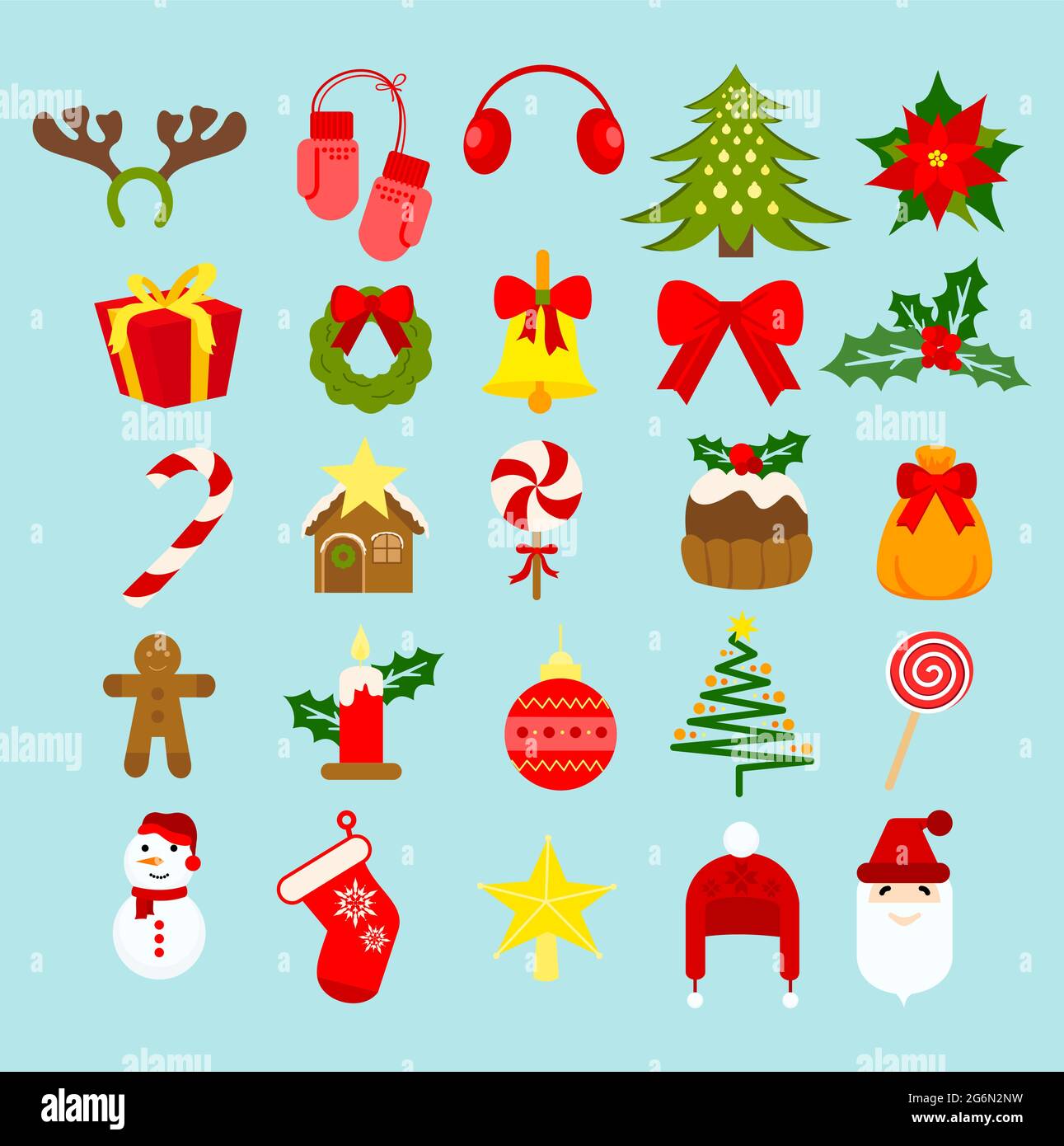 Set christmas sock in Stock Vector Images - Alamy