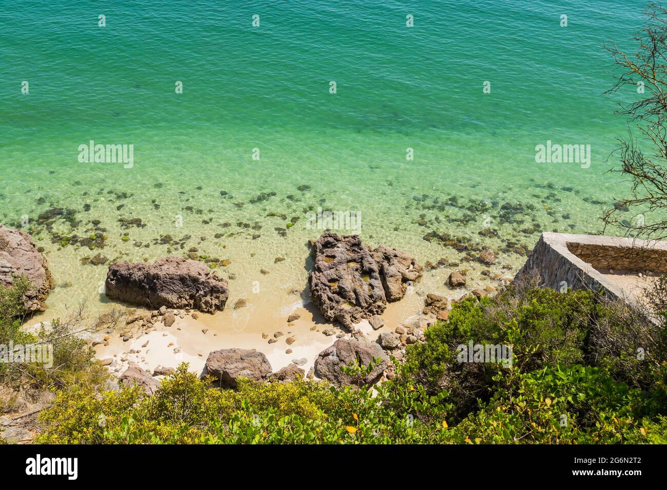 Beautiful landscape view of the National Park Arrabida in Setubal ...