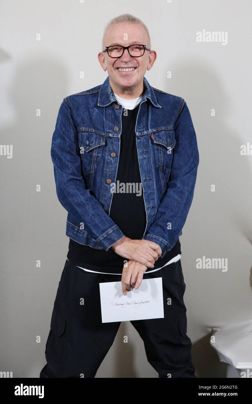 Paris, France. 7th July 2021. Jean-Paul Gaultier during the Jean-Paul ...