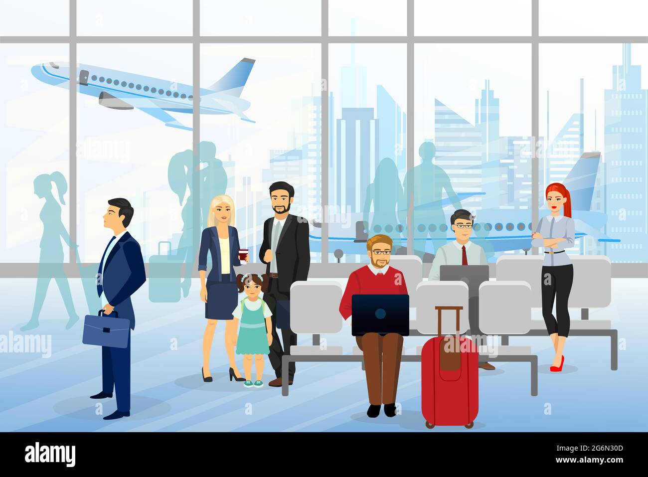 Business trip people Stock Vector Images - Alamy