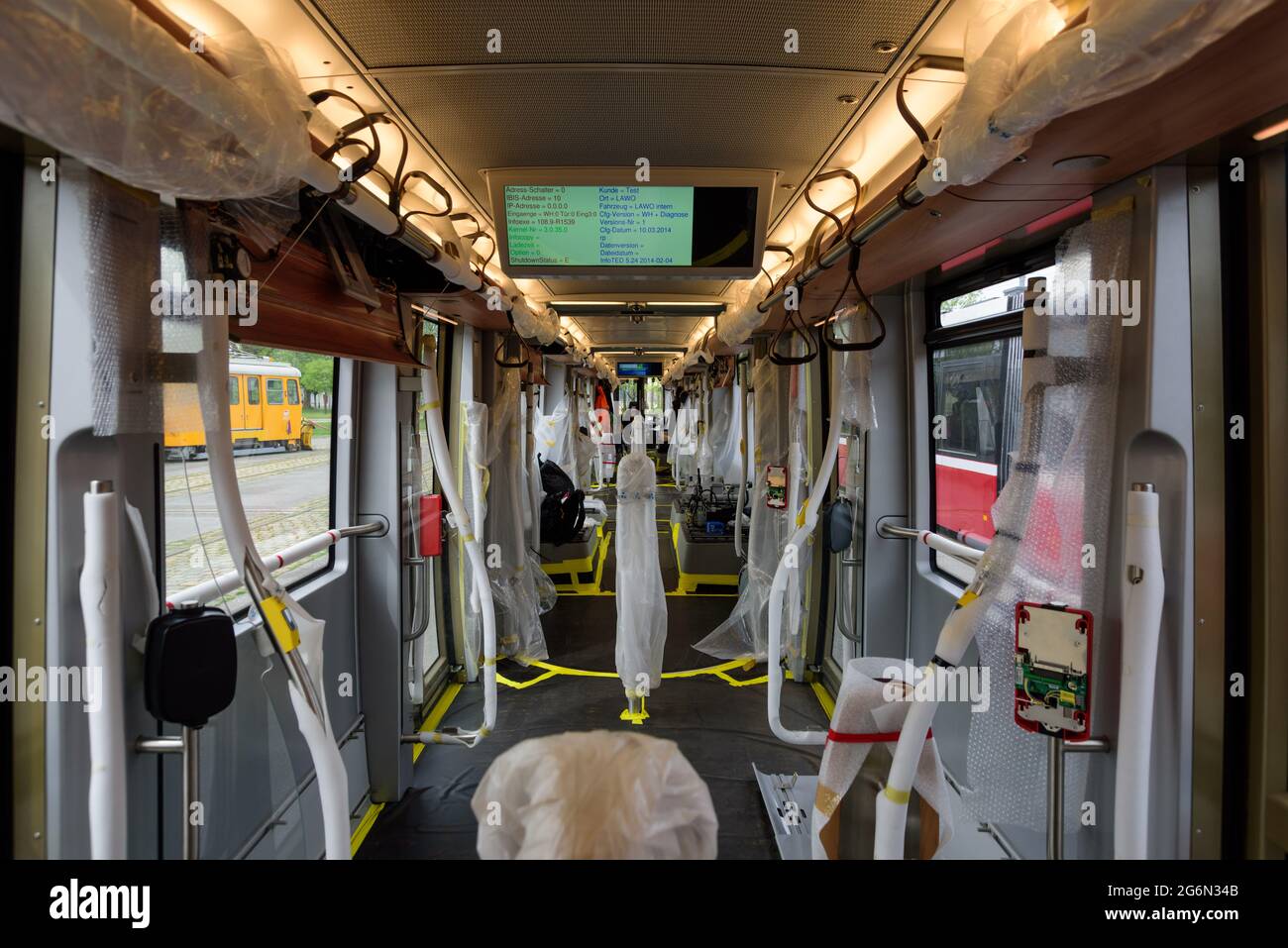 Wien, Hauptwerkstätte der Wiener Linien, Alstom Flexity Brüssel ...