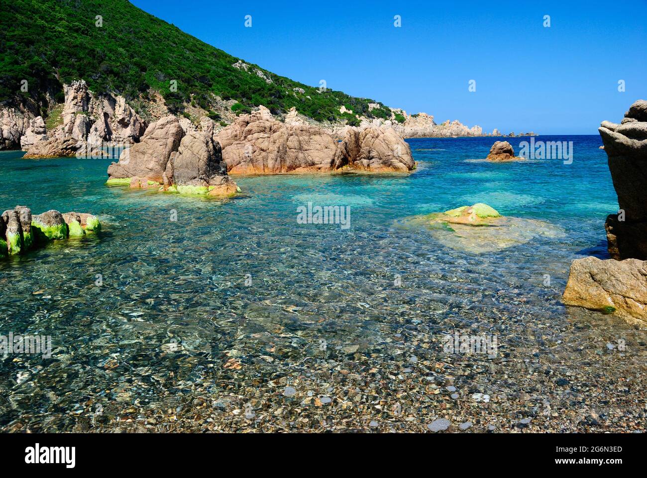 View of Cala Tinnari beach Stock Photo - Alamy