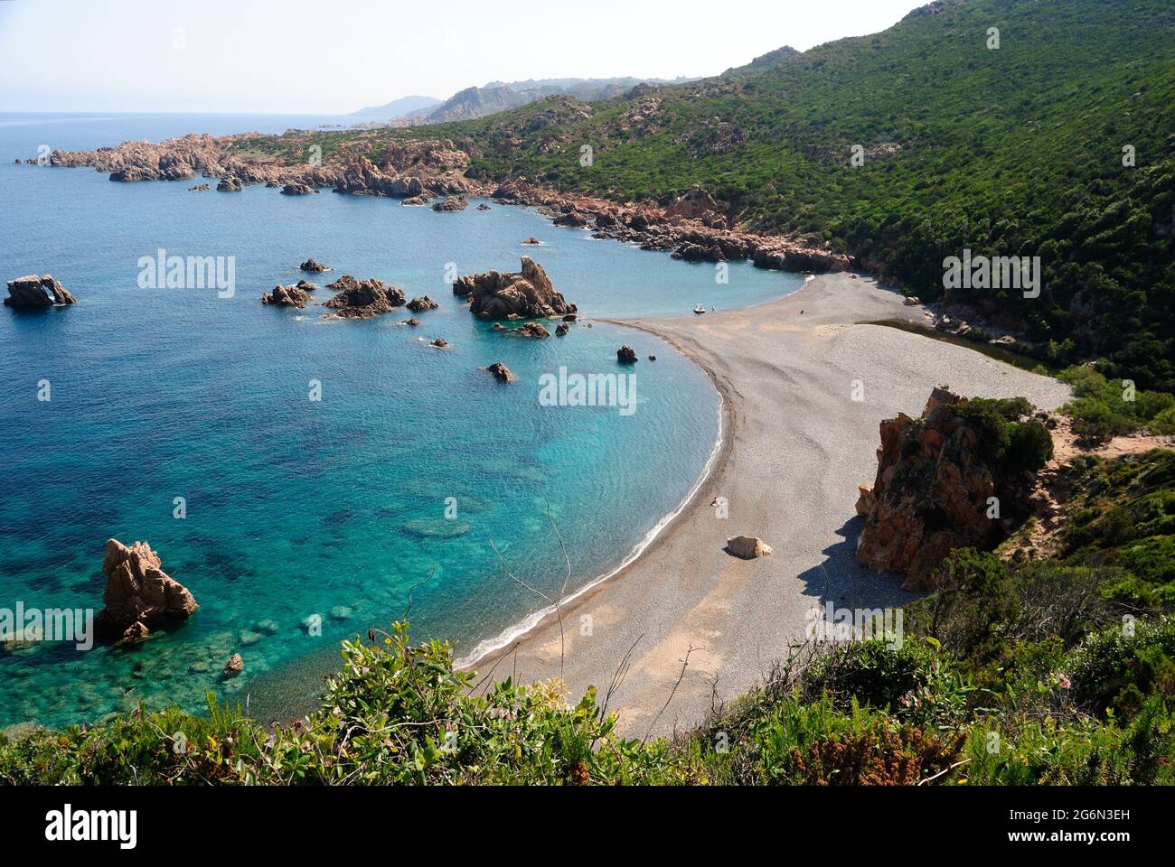 View of Cala Tinnari beach Stock Photo - Alamy