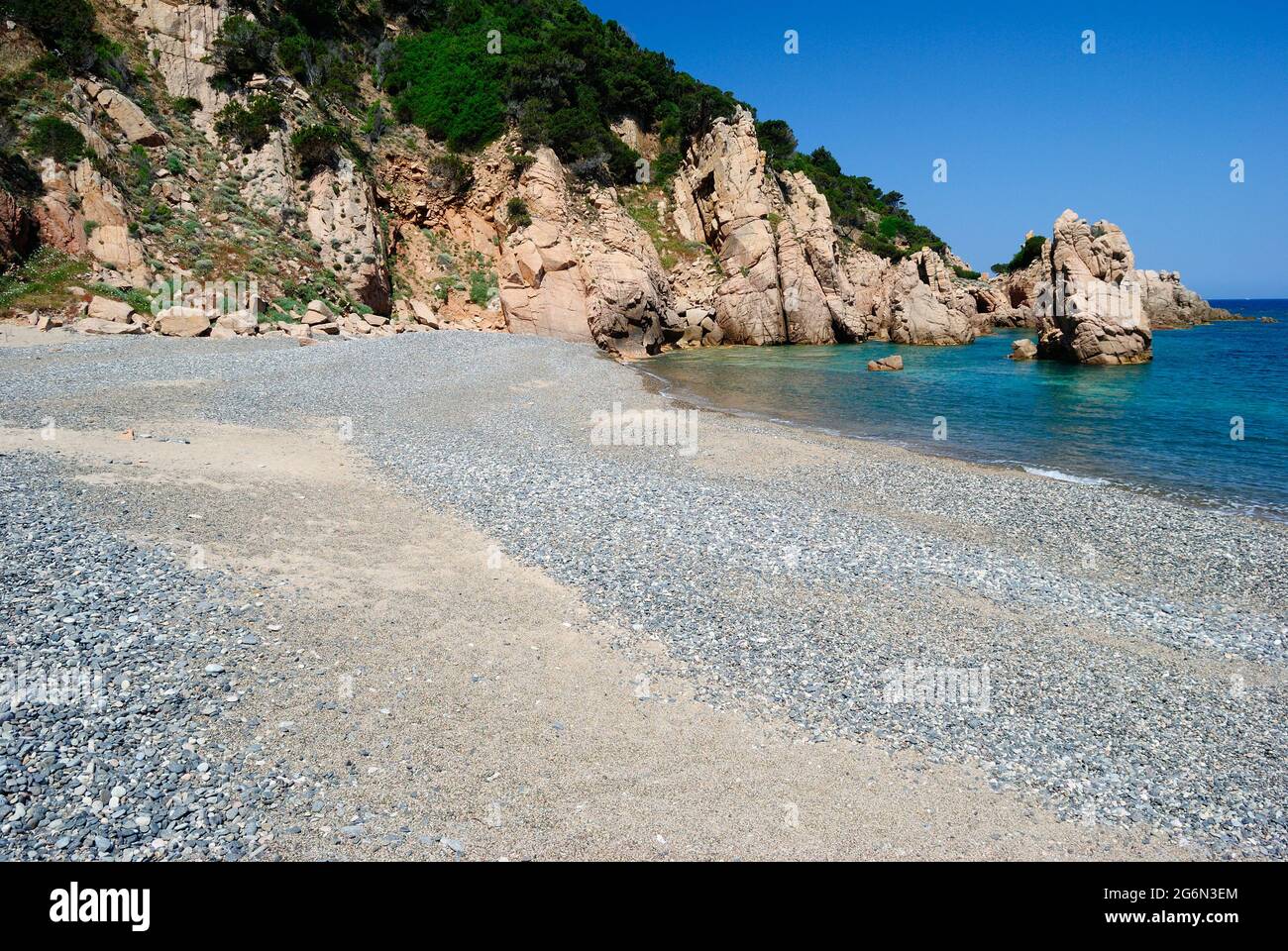 View of Cala Tinnari beach Stock Photo - Alamy