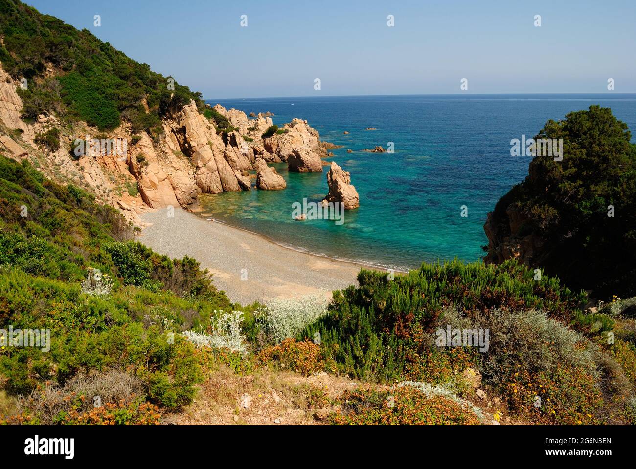 View of Cala Tinnari beach Stock Photo - Alamy