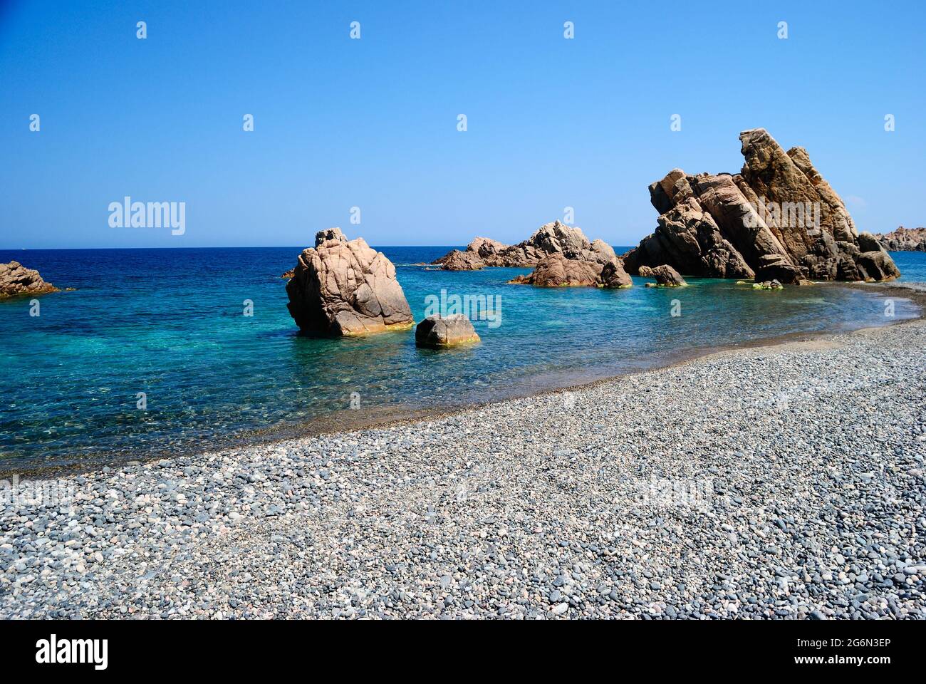 View of Cala Tinnari beach Stock Photo - Alamy