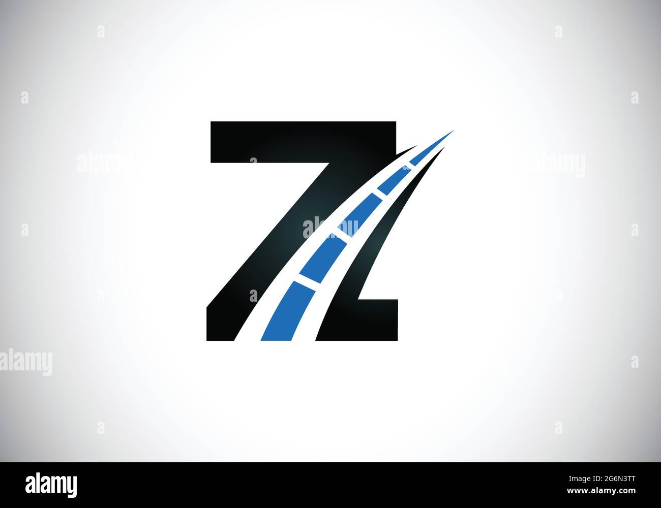 Letter Z with road logo sing. The creative design concept for highway ...