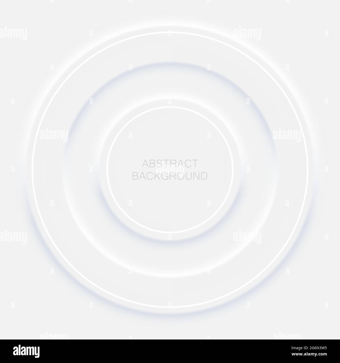 Abstract background illustration in white neomorphism style. Minimal ...