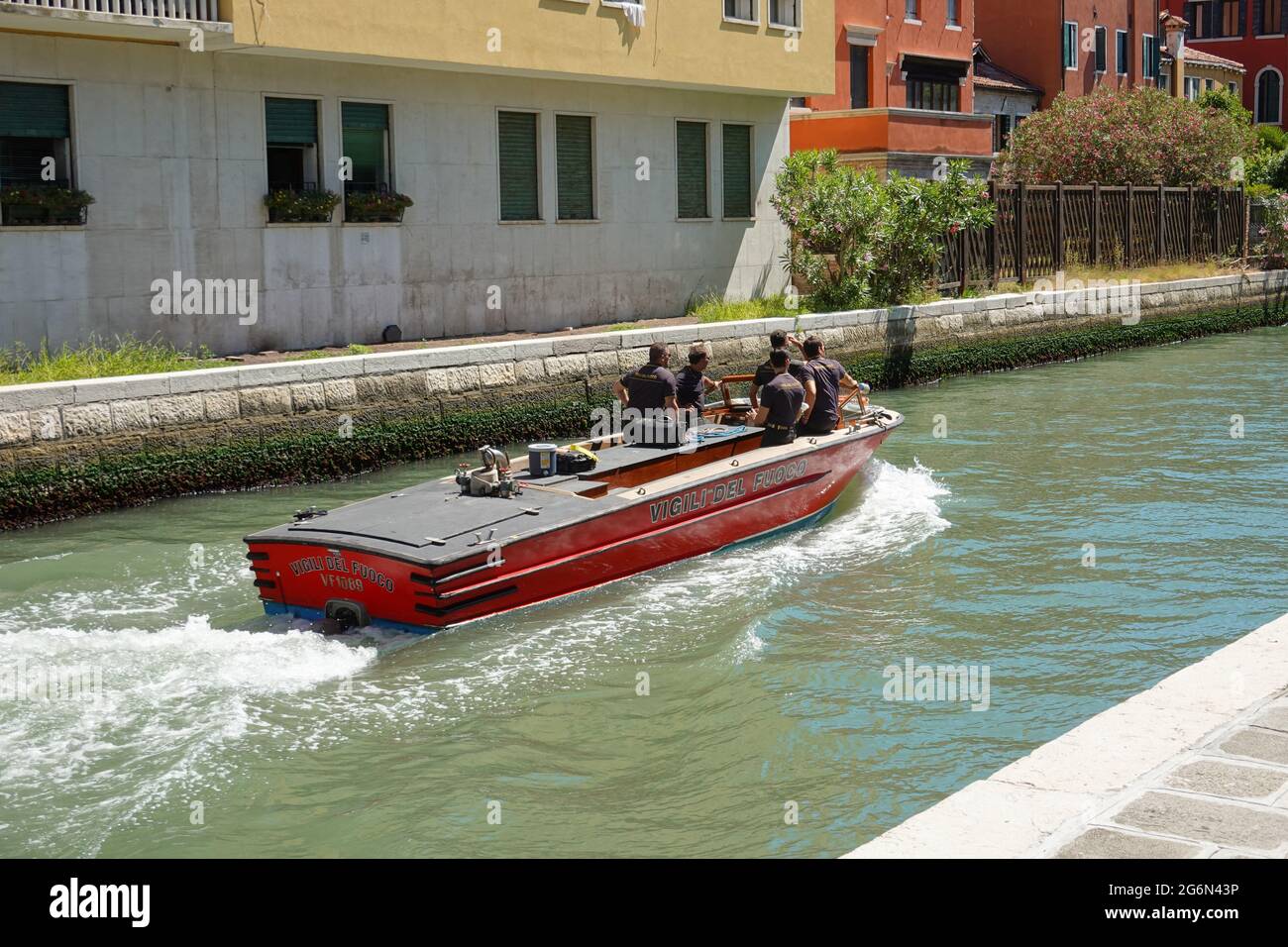 Venedig, Feuerwehr // Venice, Fire Brigade Stock Photo - Alamy