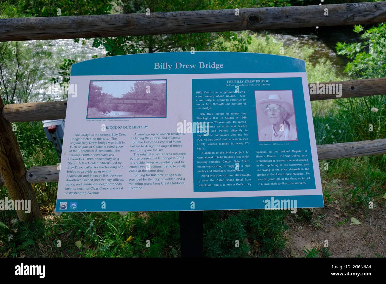 Billy Drew Bridge in Golden Colorado Stock Photo - Alamy