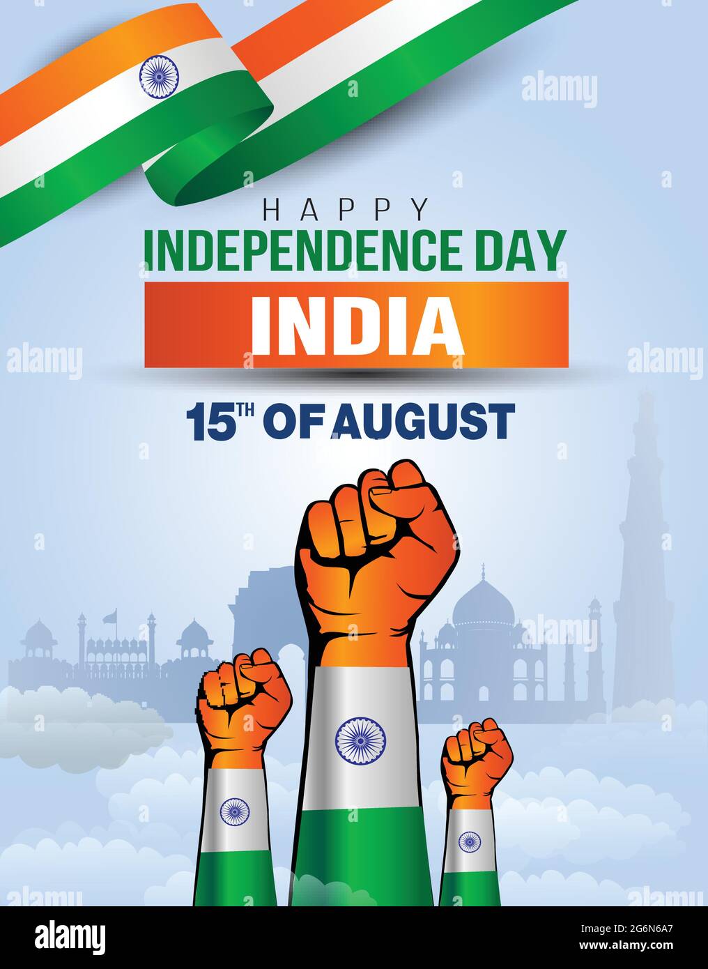 india happy independence day ,15th august Vector Illustration. Flag of ...