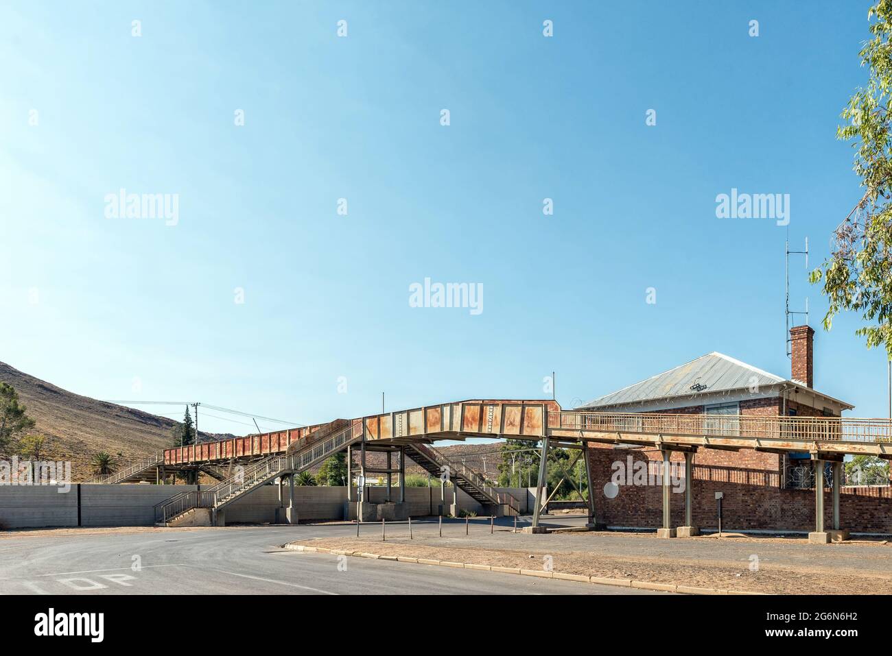 TOUWS RIVER, SOUTH AFRICA - APRIL 20, 2021: Rusted pedestrian railroad ...