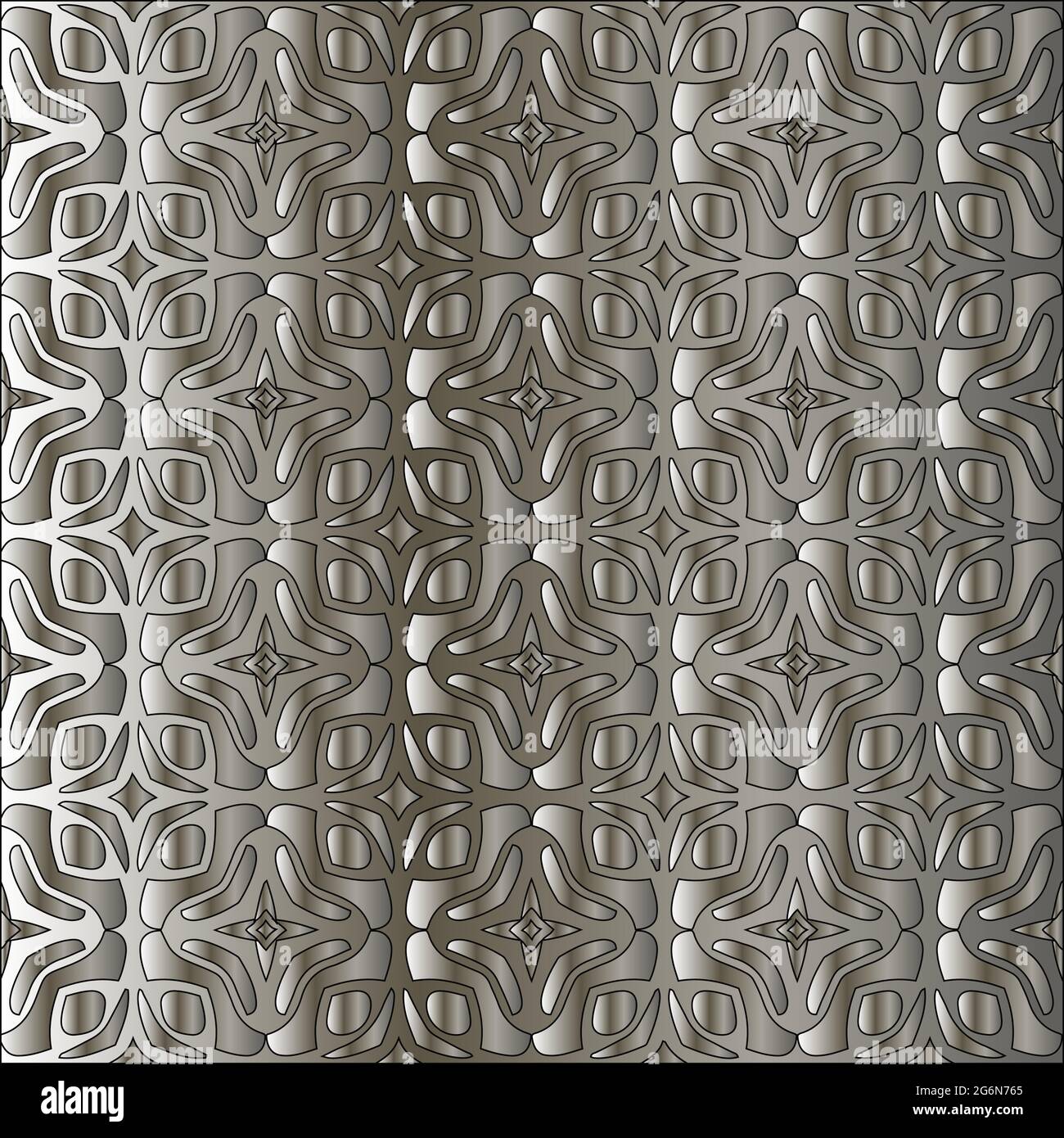 Silver metallic gradient with repeat Pattern . Abstract metallic ...
