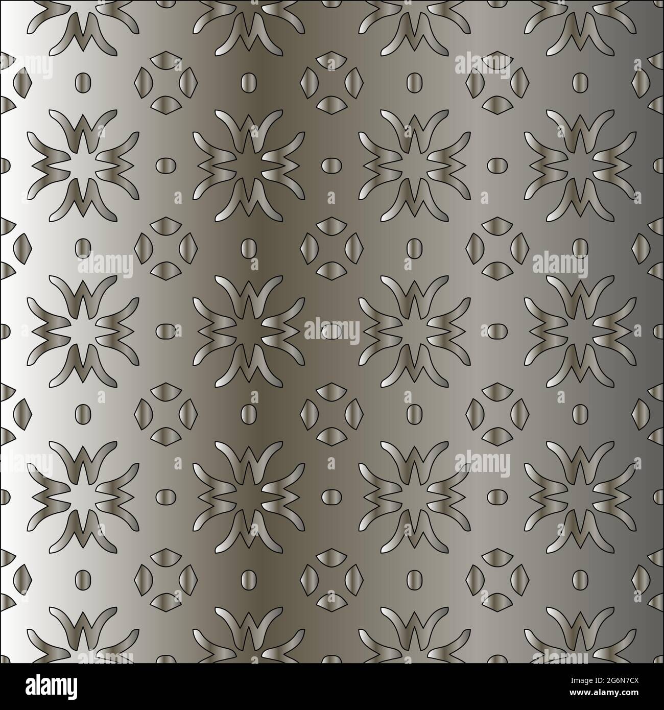 Silver metallic gradient with repeat Pattern . Abstract metallic ...