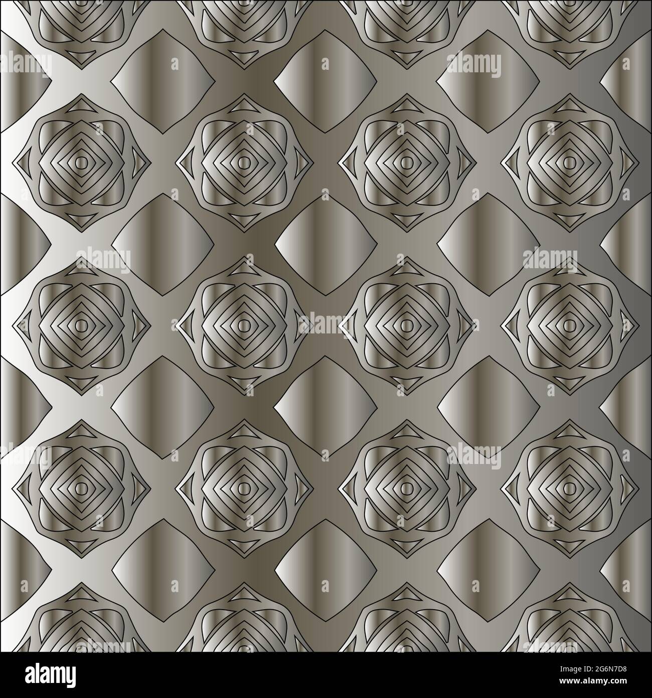 Silver metallic gradient with repeat Pattern . Abstract metallic ...