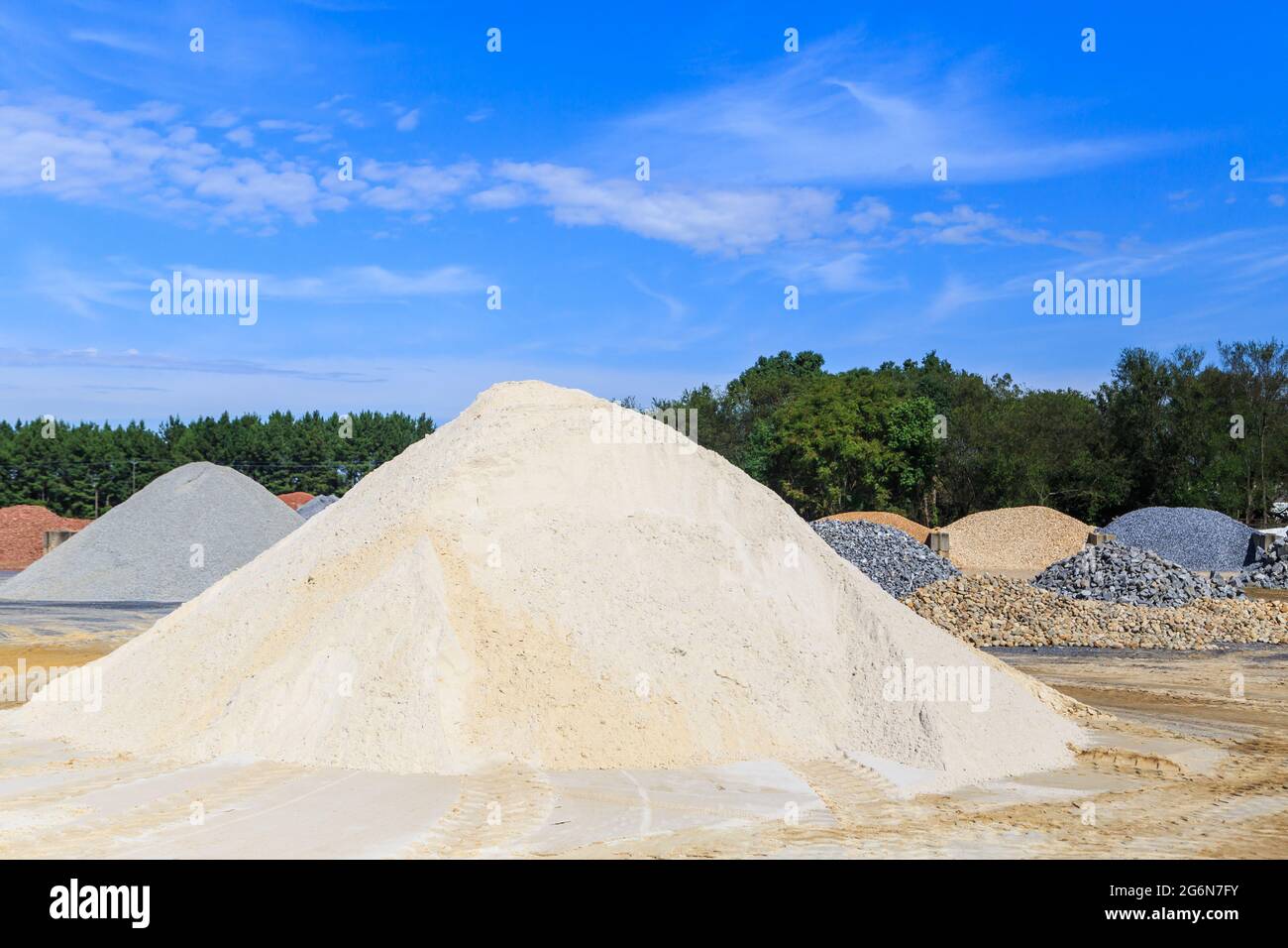 White Sand Mound, Heap, or Pile Stock Photo - Alamy