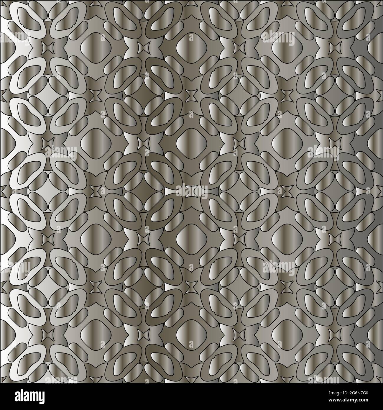 Silver metallic gradient with repeat Pattern . Abstract metallic ...