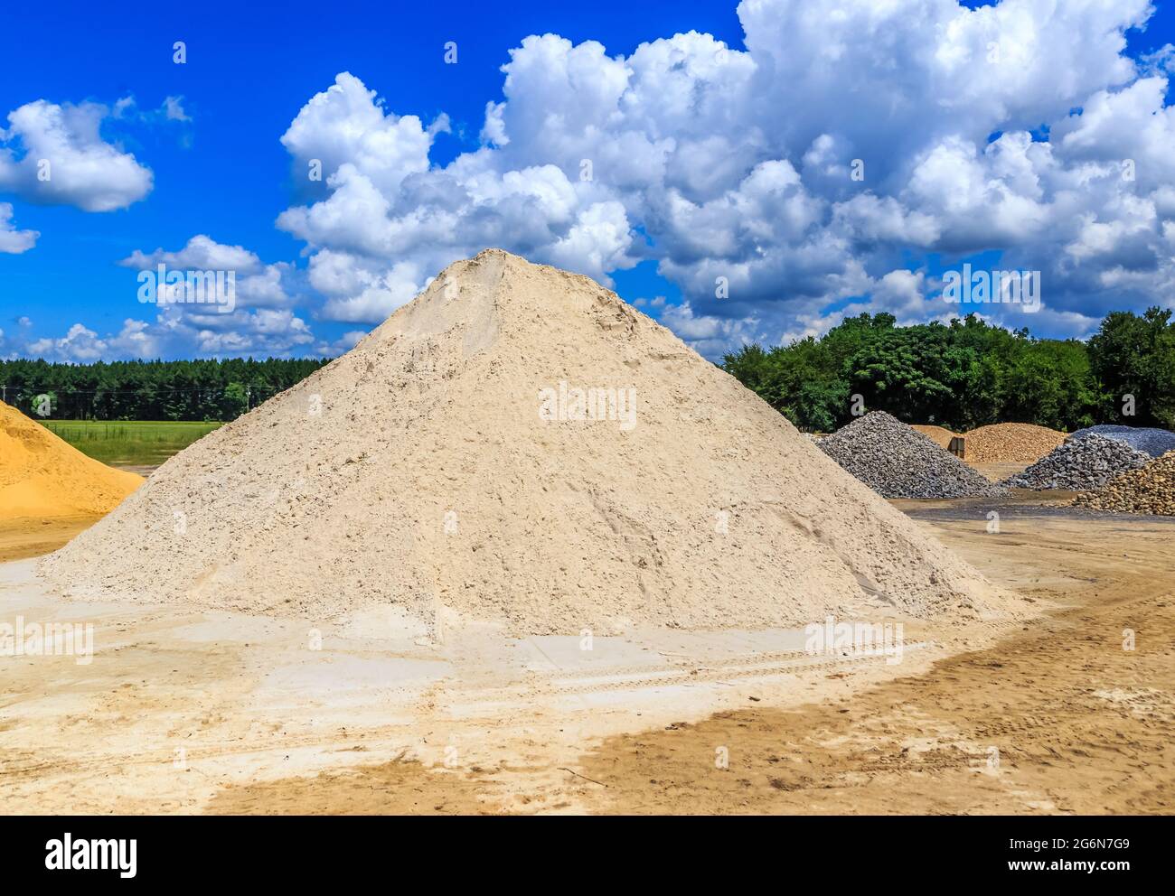 White Sand Mound, Heap, or Pile Stock Photo - Alamy