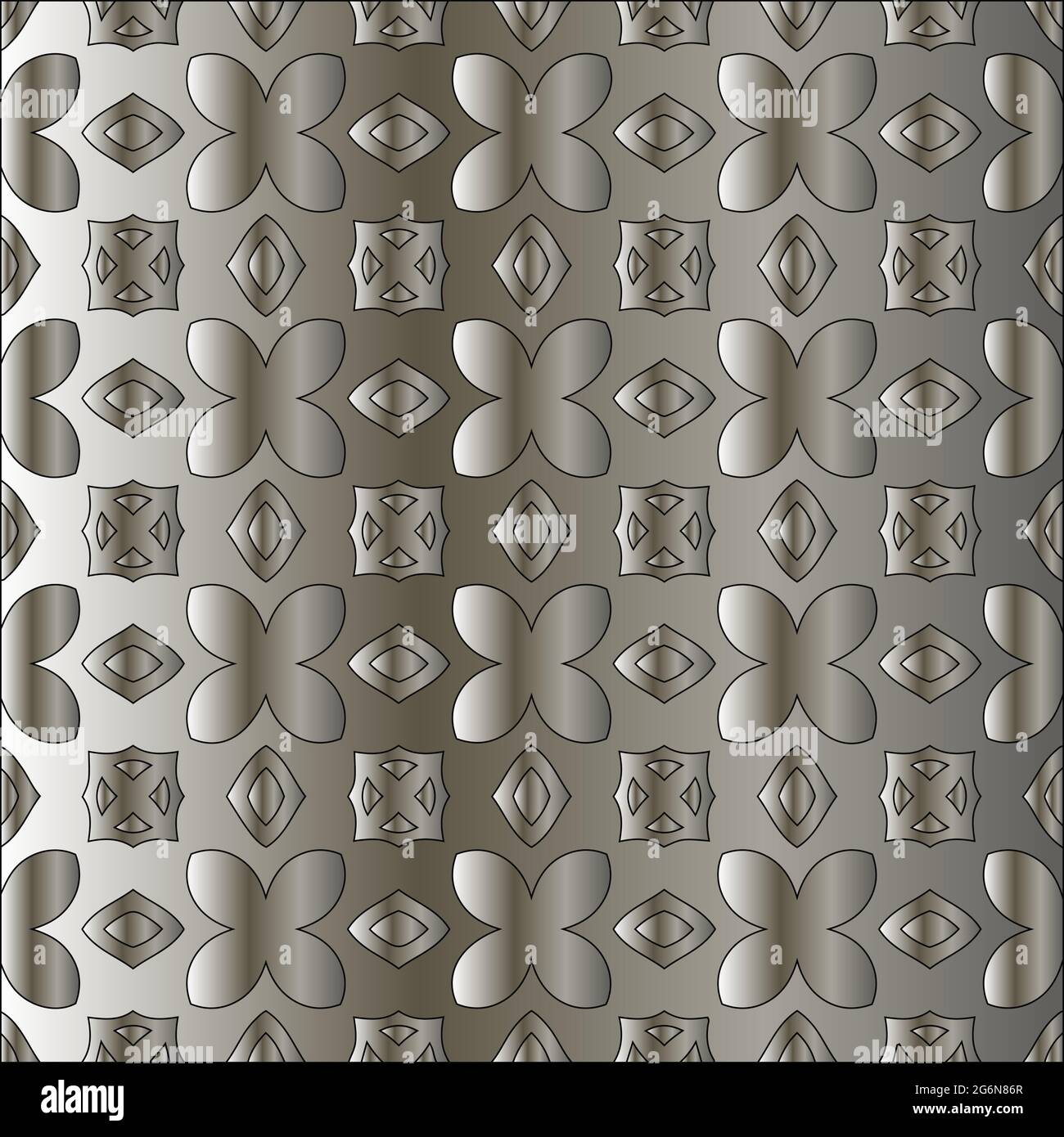 Silver metallic gradient with repeat Pattern . Abstract metallic ...