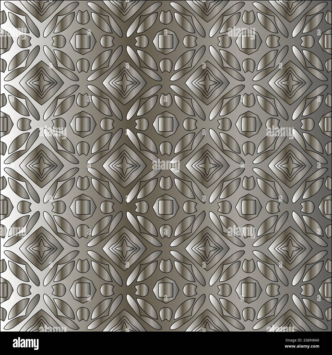 Silver metallic gradient with repeat Pattern . Abstract metallic ...