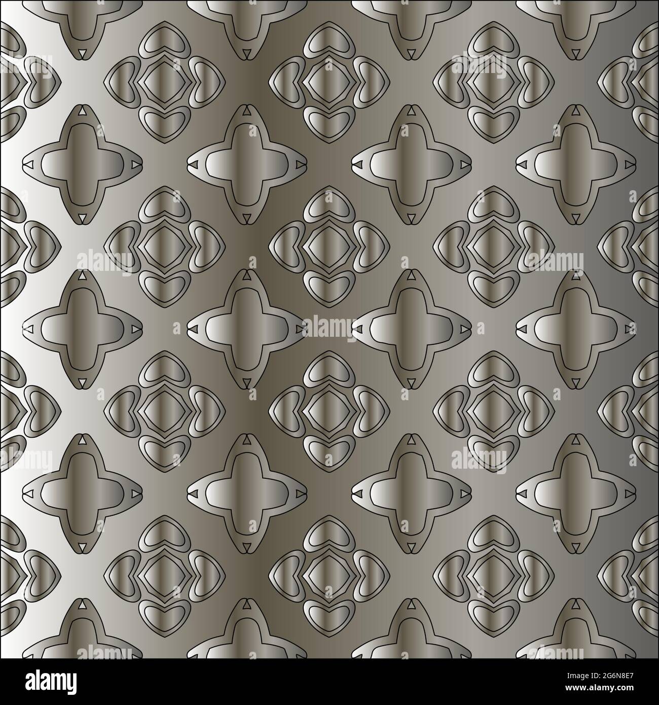 Silver metallic gradient with repeat Pattern . Abstract metallic ...