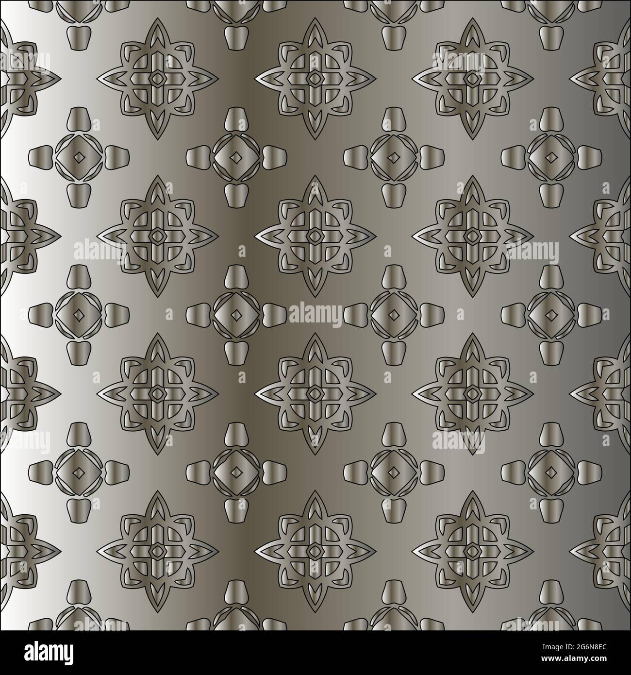 Silver metallic gradient with repeat Pattern . Abstract metallic ...