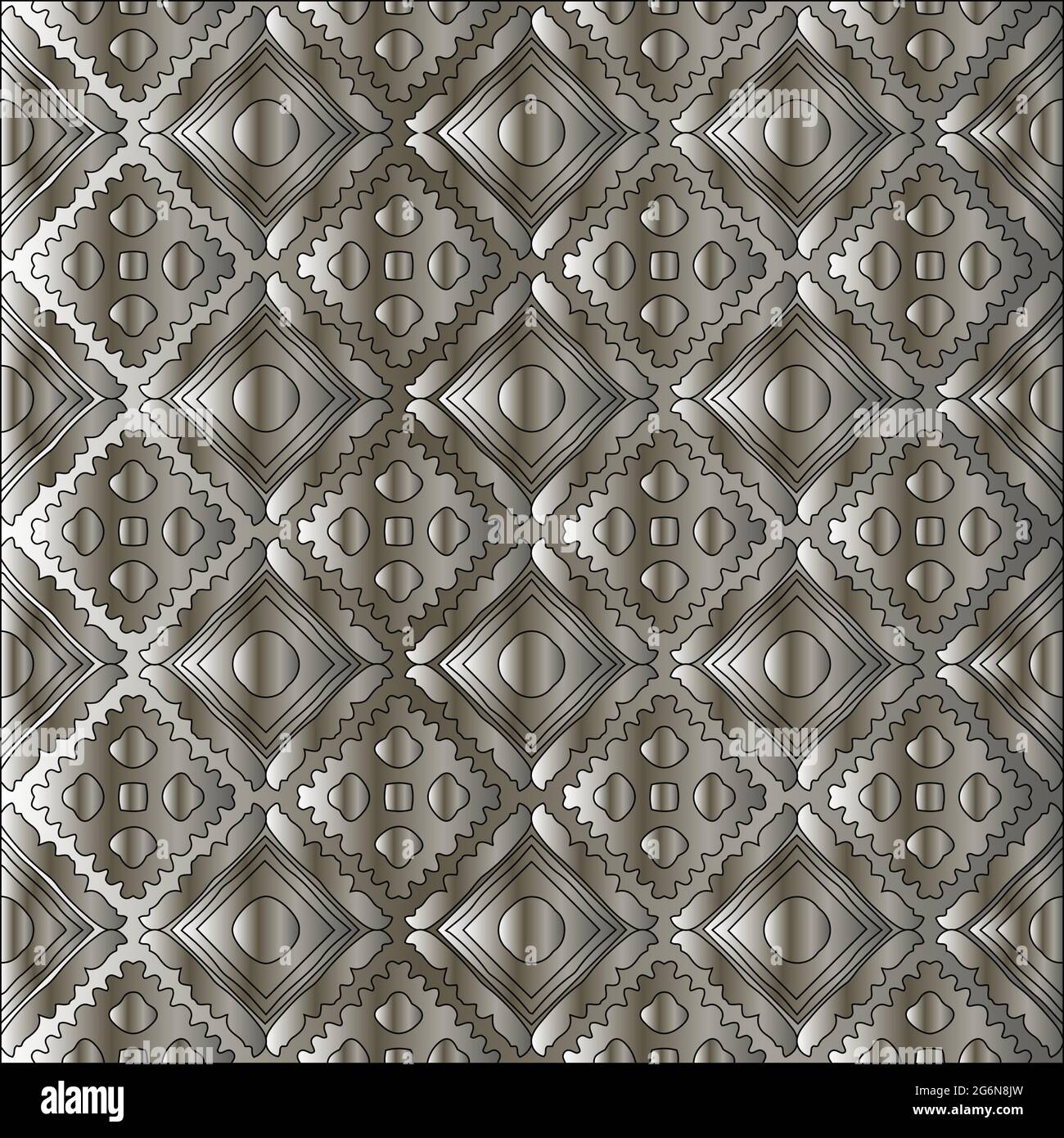 Silver metallic gradient with repeat Pattern . Abstract metallic ...