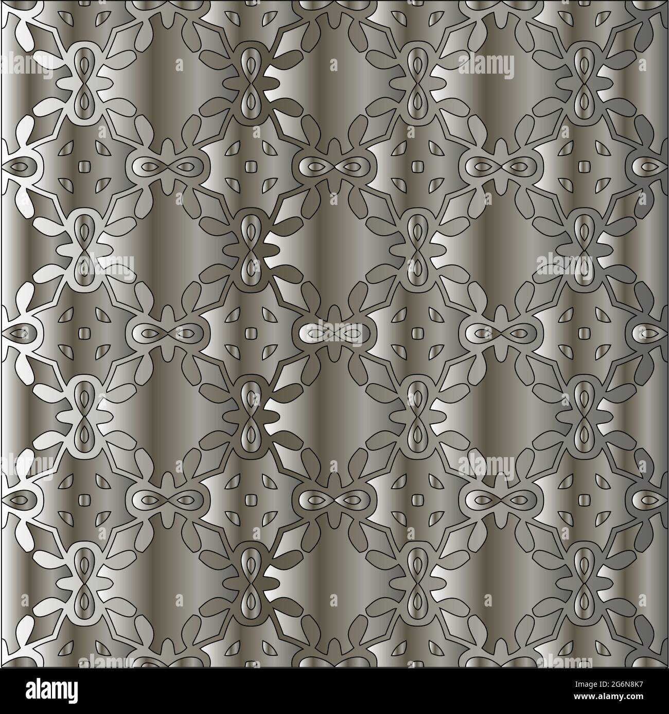 Silver metallic gradient with repeat Pattern . Abstract metallic ...
