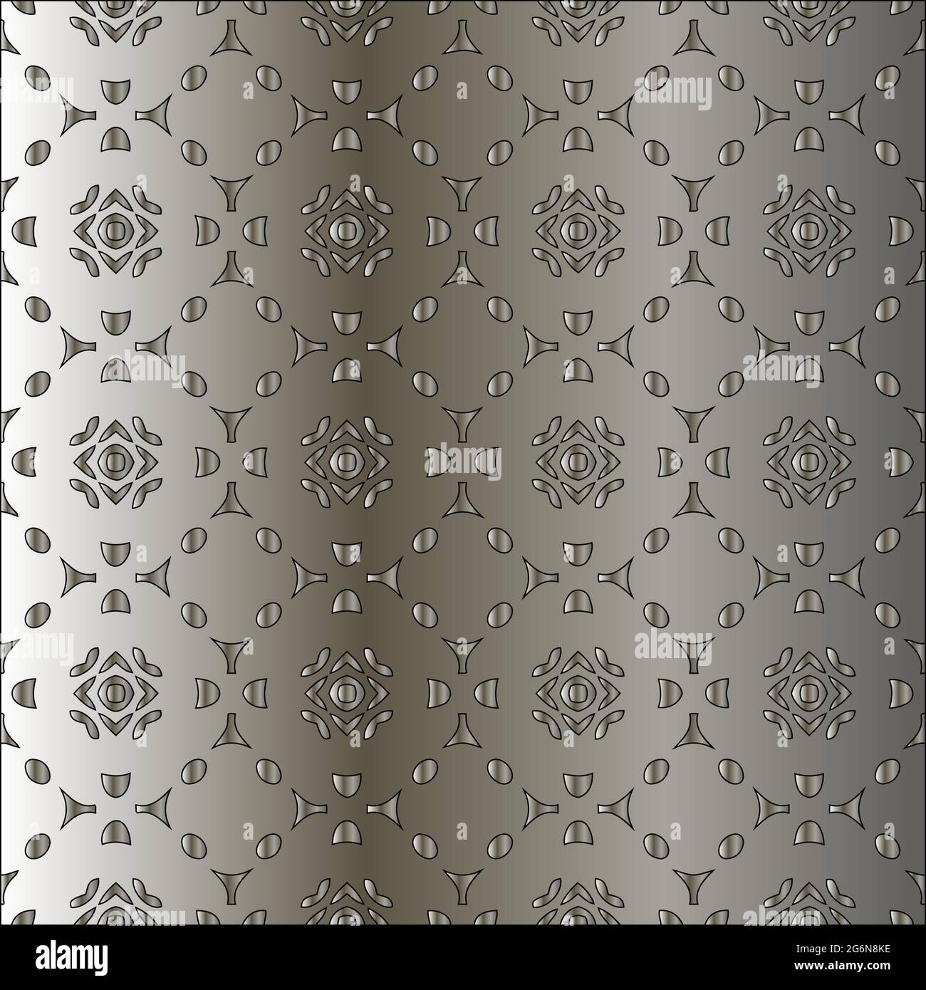 Silver metallic gradient with repeat Pattern . Abstract metallic ...