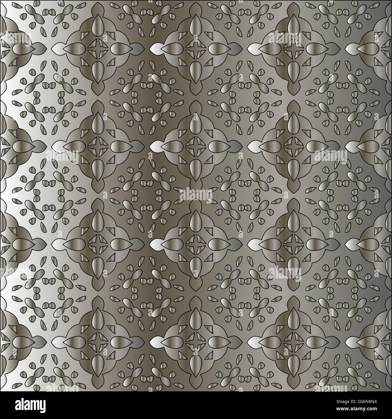 Silver metallic gradient with repeat Pattern . Abstract metallic ...