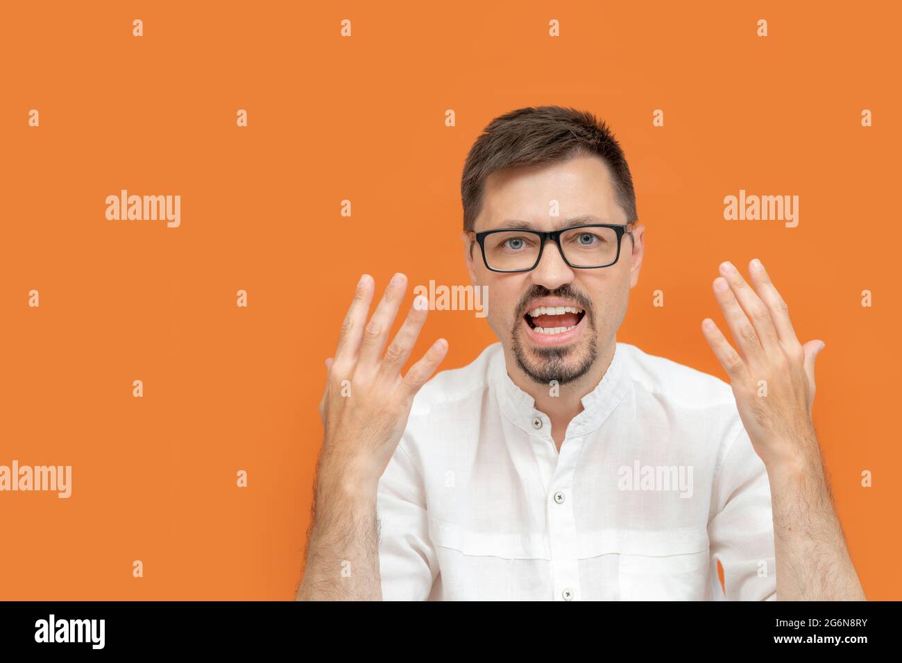 Screaming waving hi-res stock photography and images - Alamy