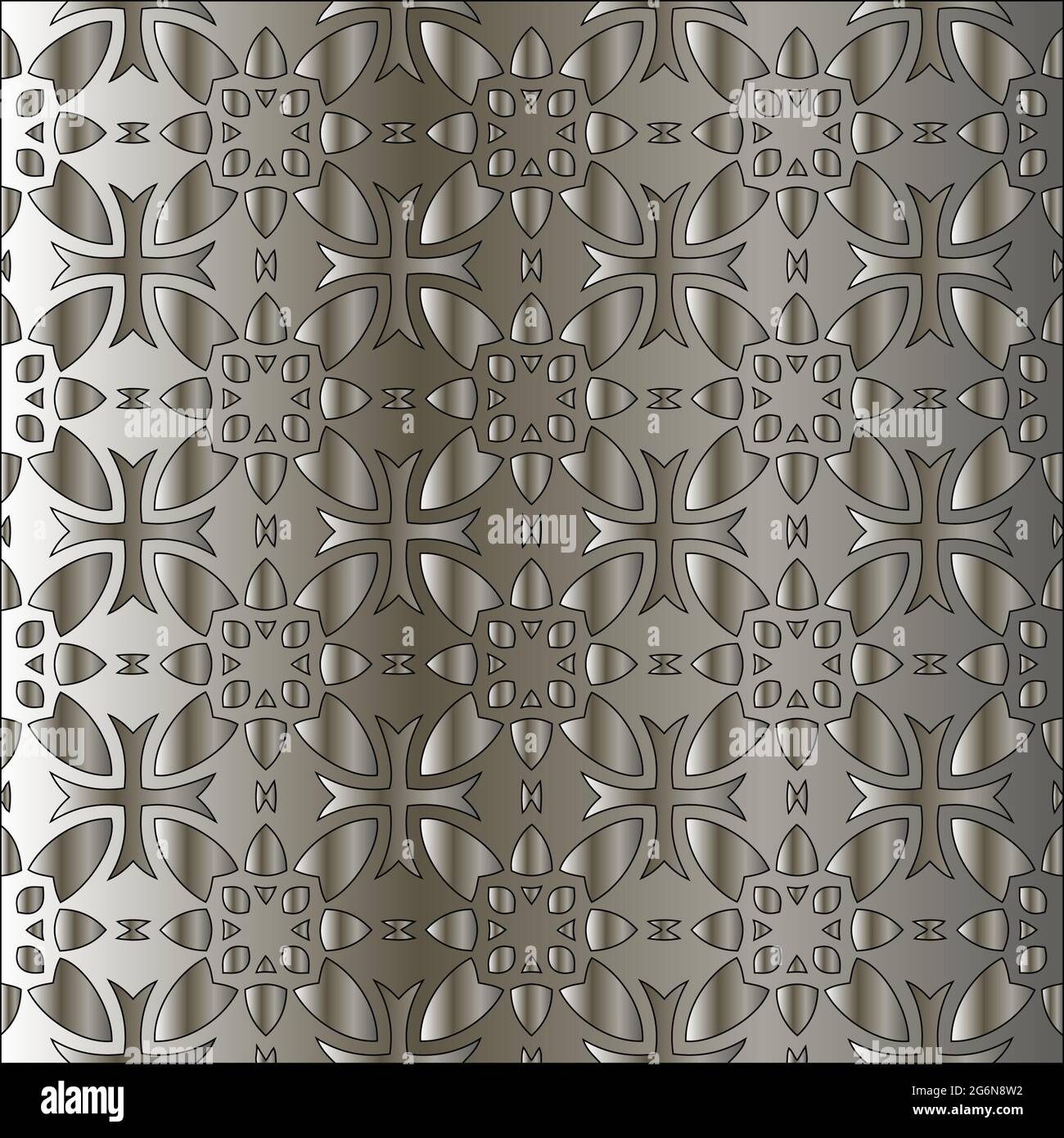 Silver metallic gradient with repeat Pattern . Abstract metallic ...