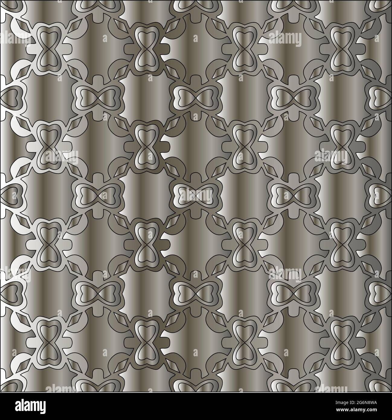 Silver metallic gradient with repeat Pattern . Abstract metallic ...